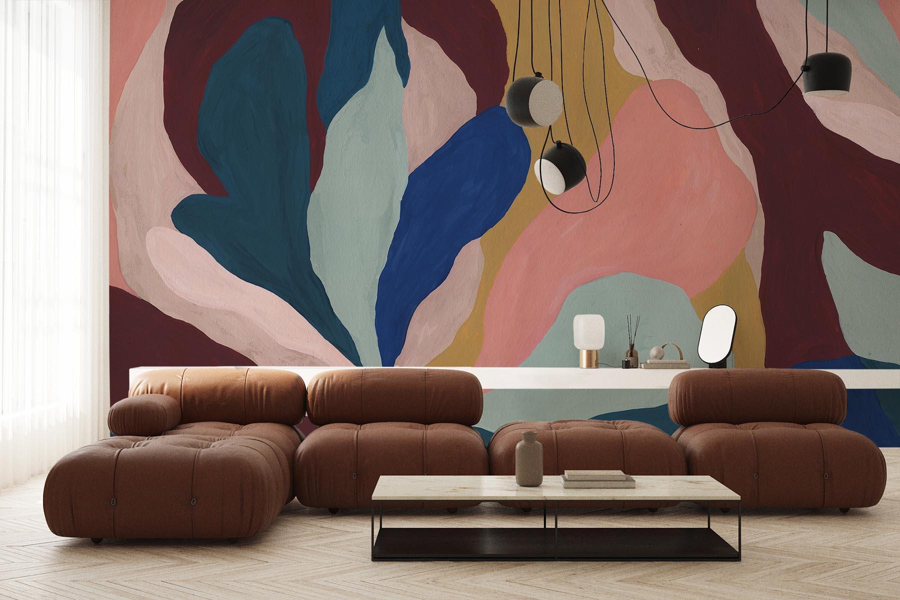 Earthy Artistic Collection | Midcentury modern wallpaper collection ...