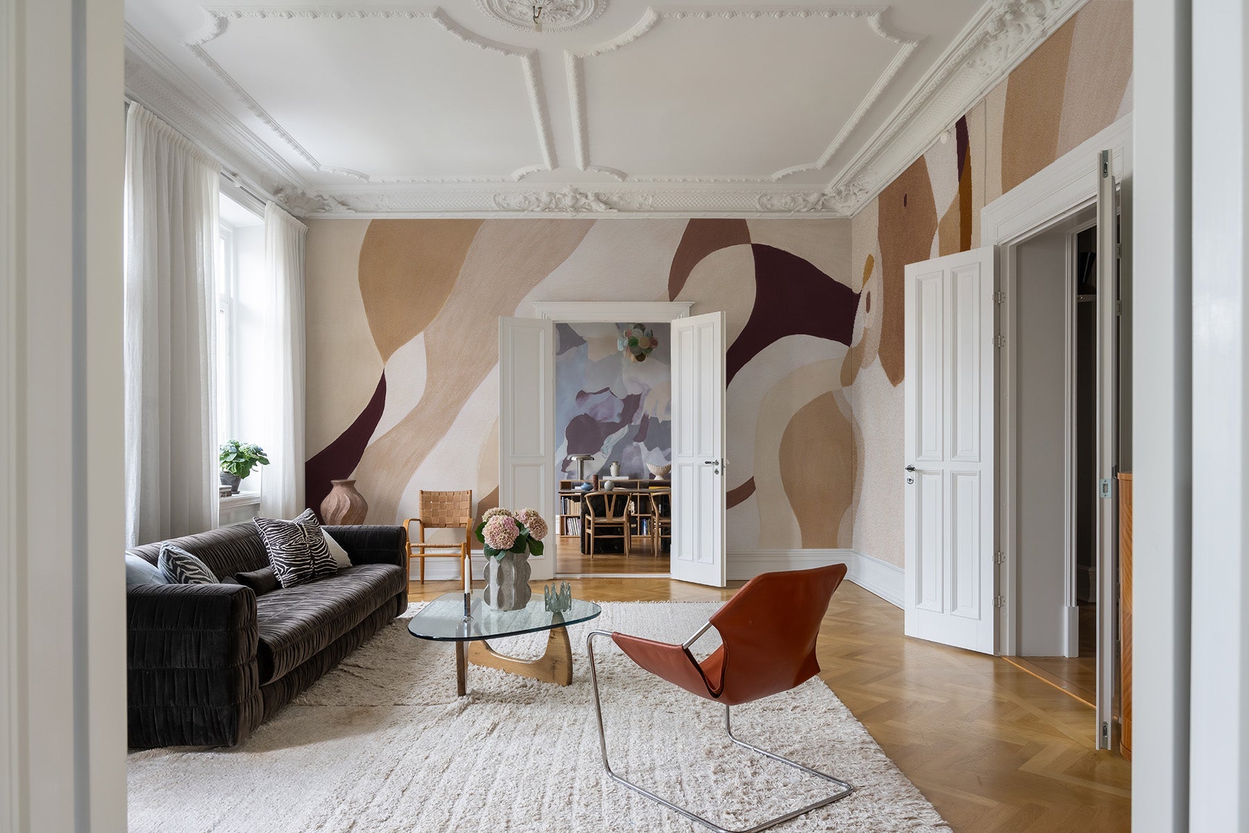 Earthy Pastels Wall Murals – Soft, Textured, Timeless – belarteSTUDIO