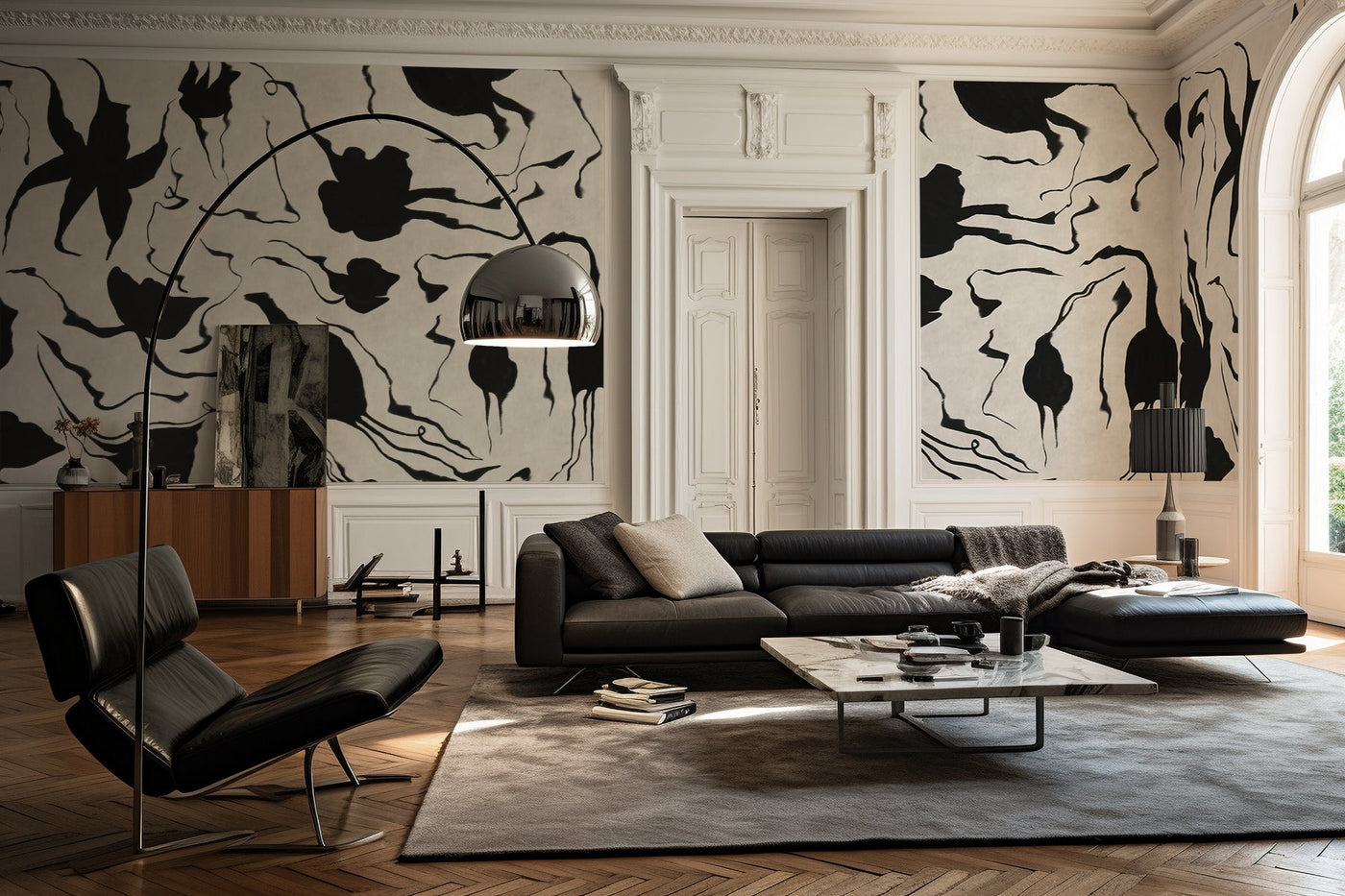 Paris in Black — Black and White Wall Murals for Modern Interiors ...