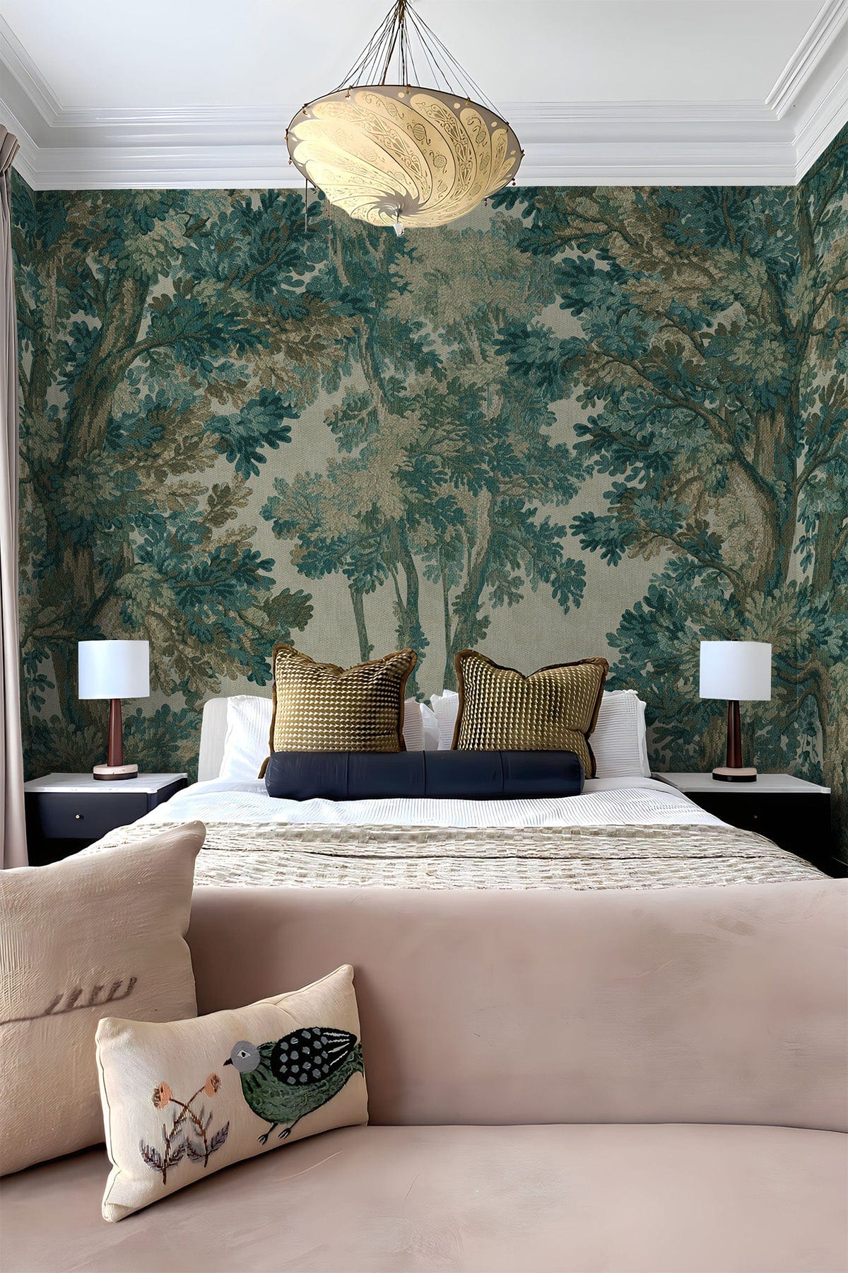 Tapestry Landscape Emerald Green – Timeless Elegance for Walls ...
