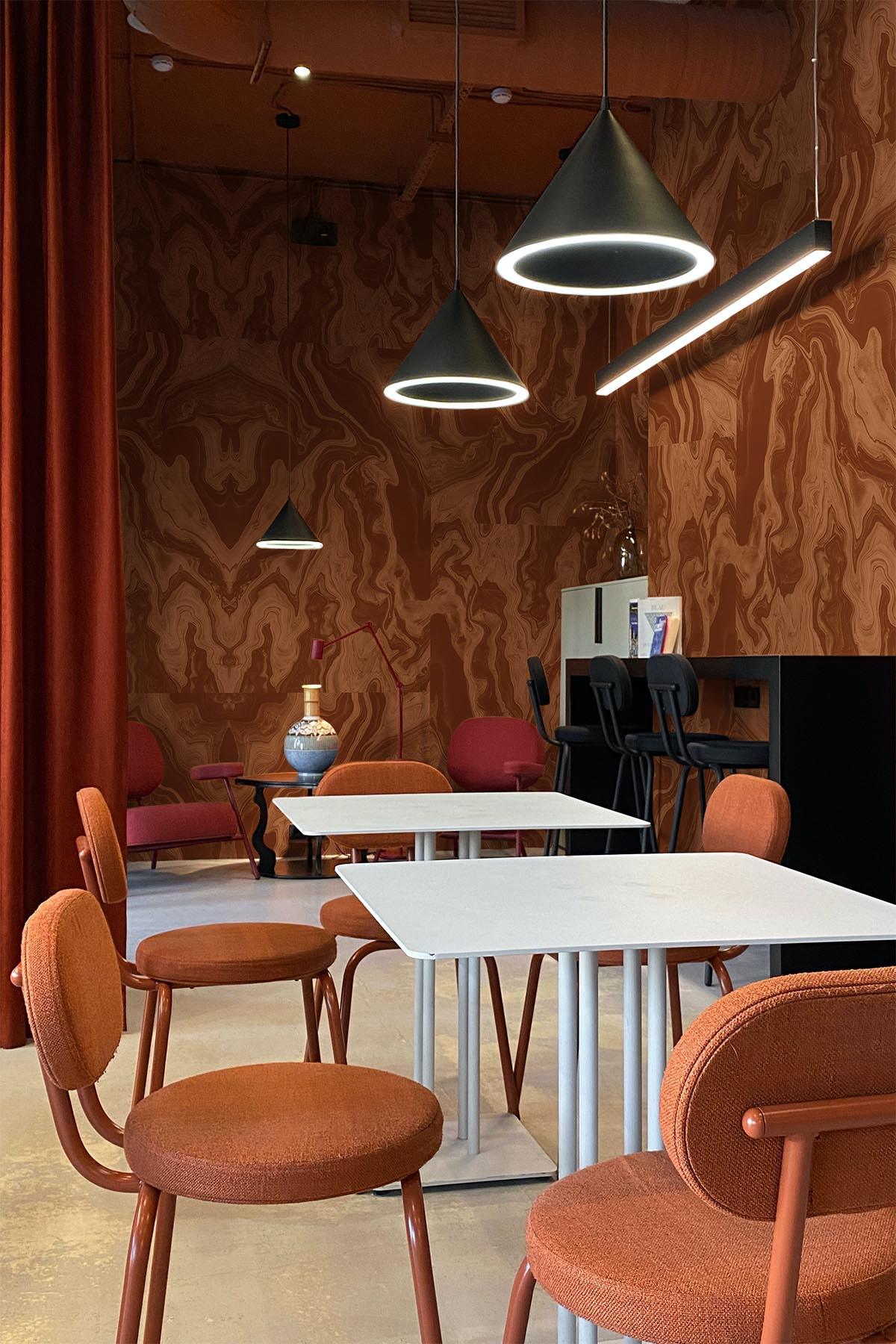 Marbling tiles | Terracotta wall mural for your contemporary home ...